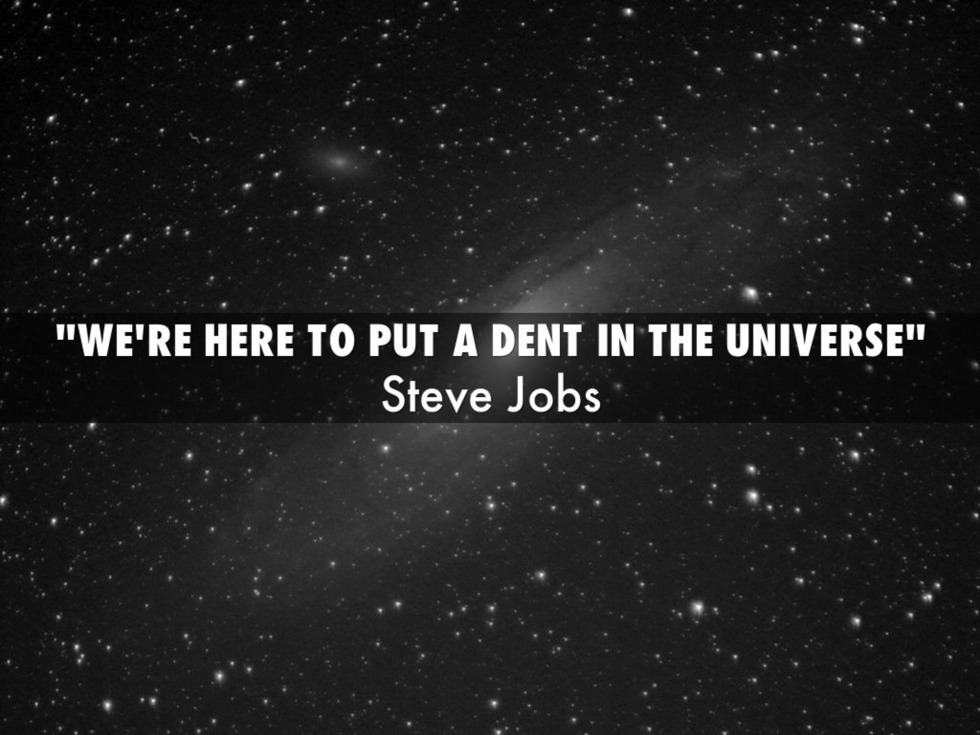 Try To Make a Dent in the Universe - Thrive Global