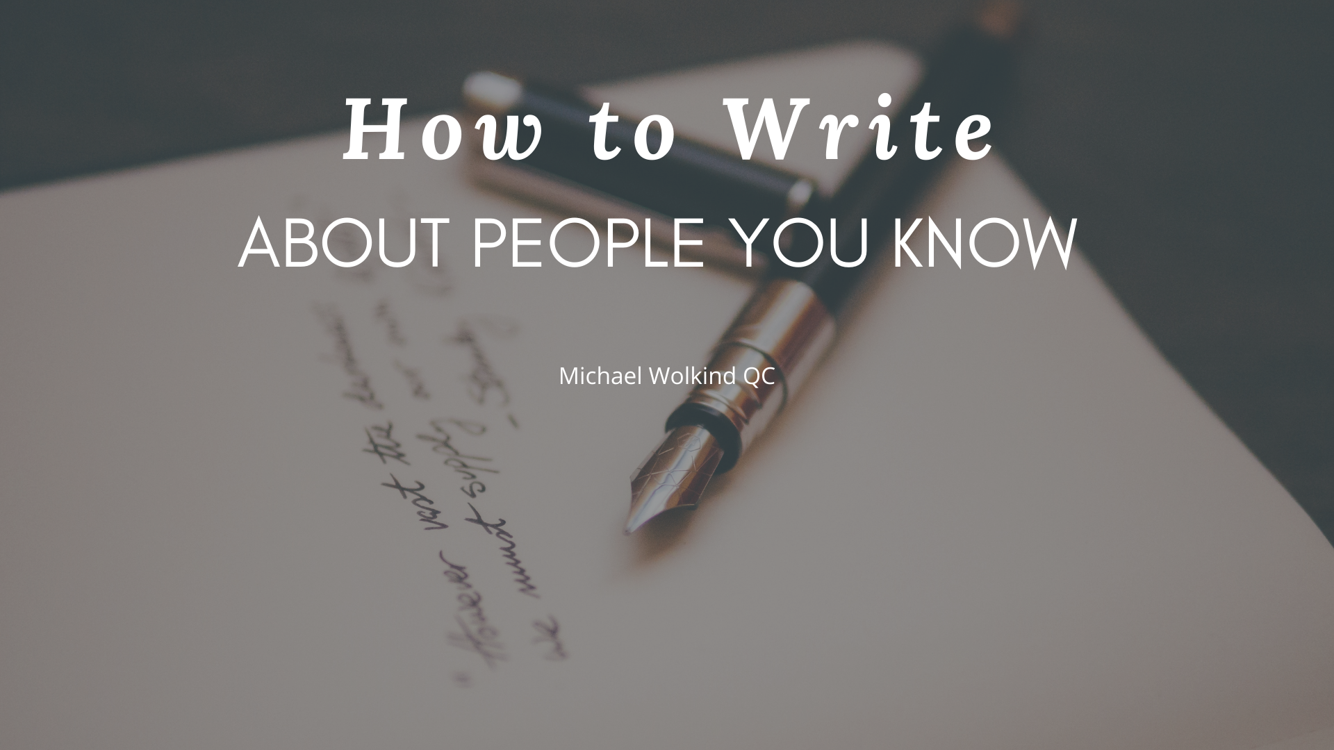 How To Write About People You Know - Thrive Global