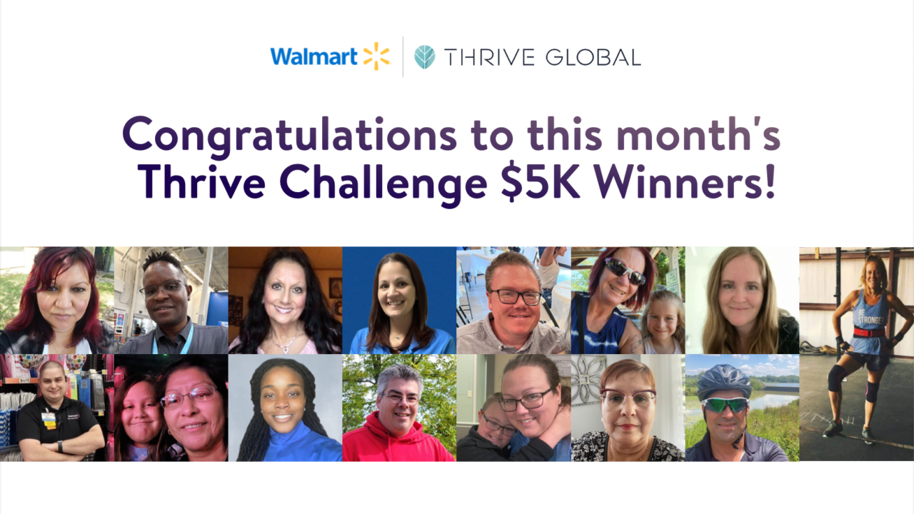 Meet This Month's 15 Thrive Challenge Winners - Thrive Global