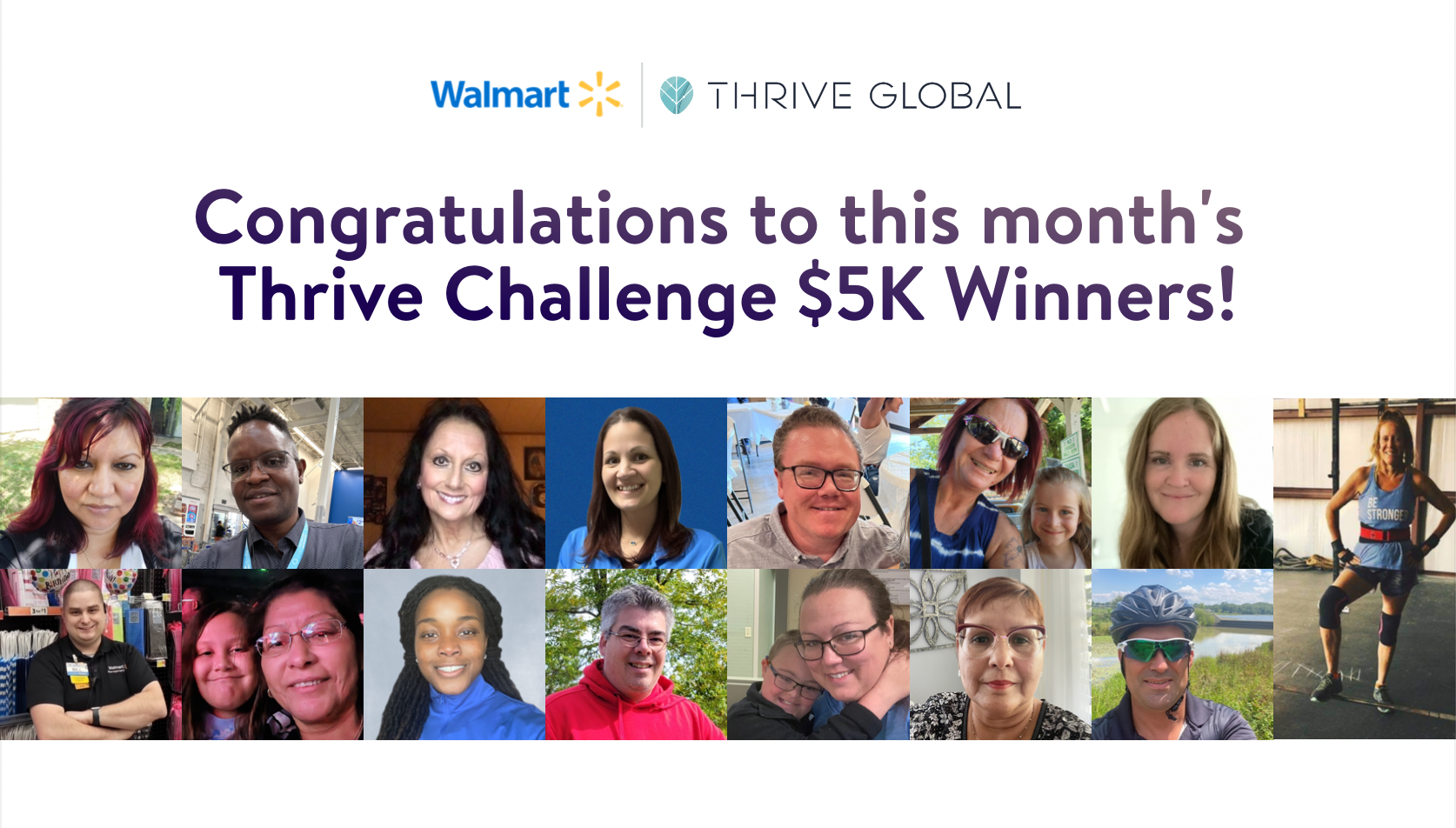 Meet This Month's 15 Thrive Challenge Winners - Thrive Global