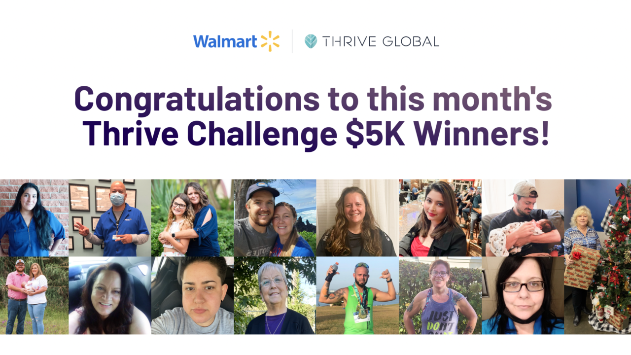 Meet The 15 Thrive Challenge Winners for This Month - Thrive Global