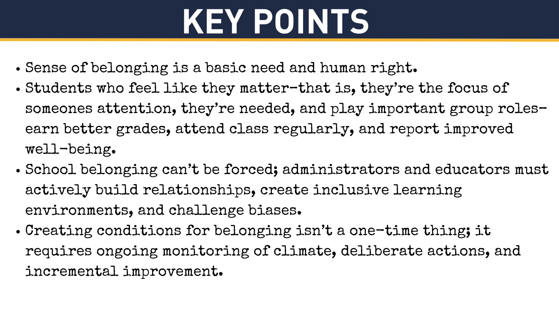 The Basics of Belonging: EmpoWEring Students to Succeed - Thrive Global